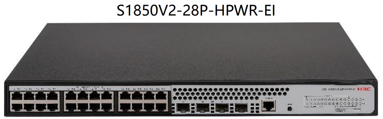 سويتش 28 مدخل سرعة جيجا H3C S1850v2-28P-HPWR, 28-Port Gigabit Ethernet Switch - متجر مؤسسة ...