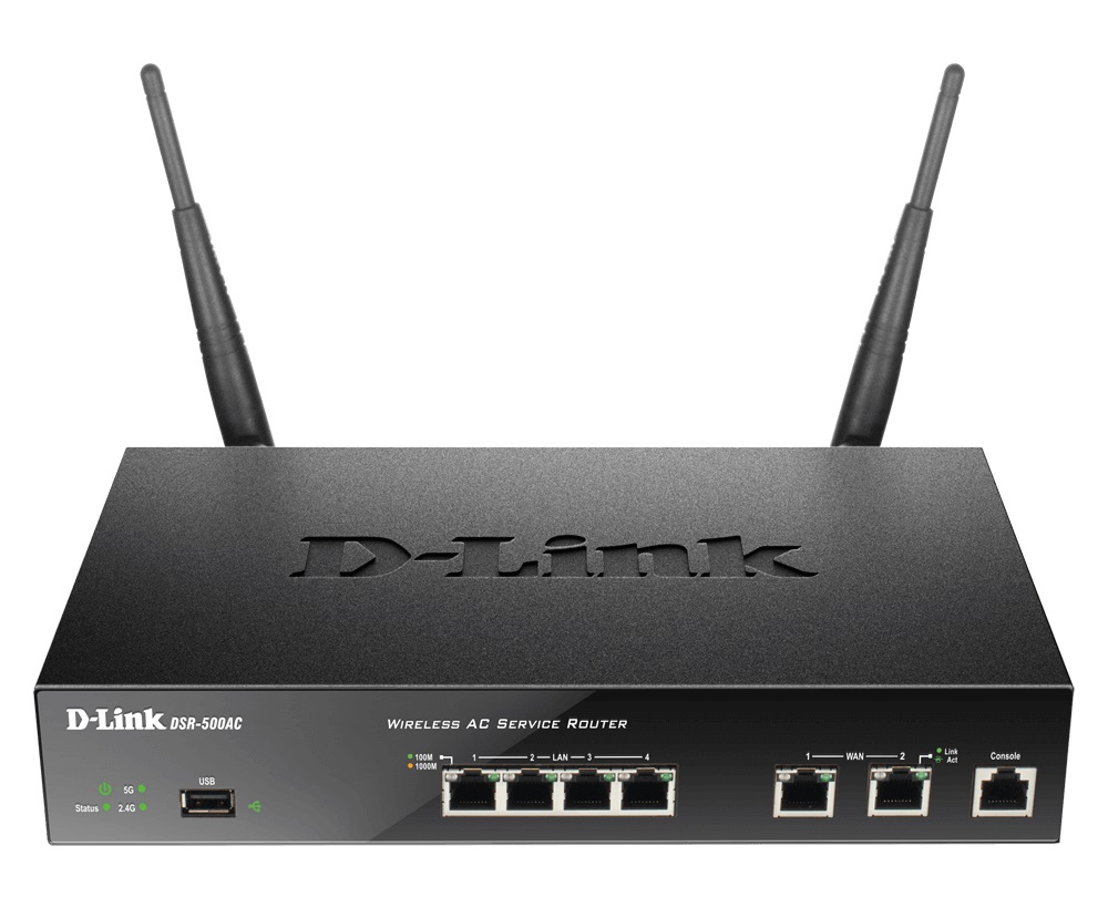 دي لينك راوتر واي فاي مع 4 منافذ جيجابت , اسود, D-Link DSR-250V2/M SSL ...